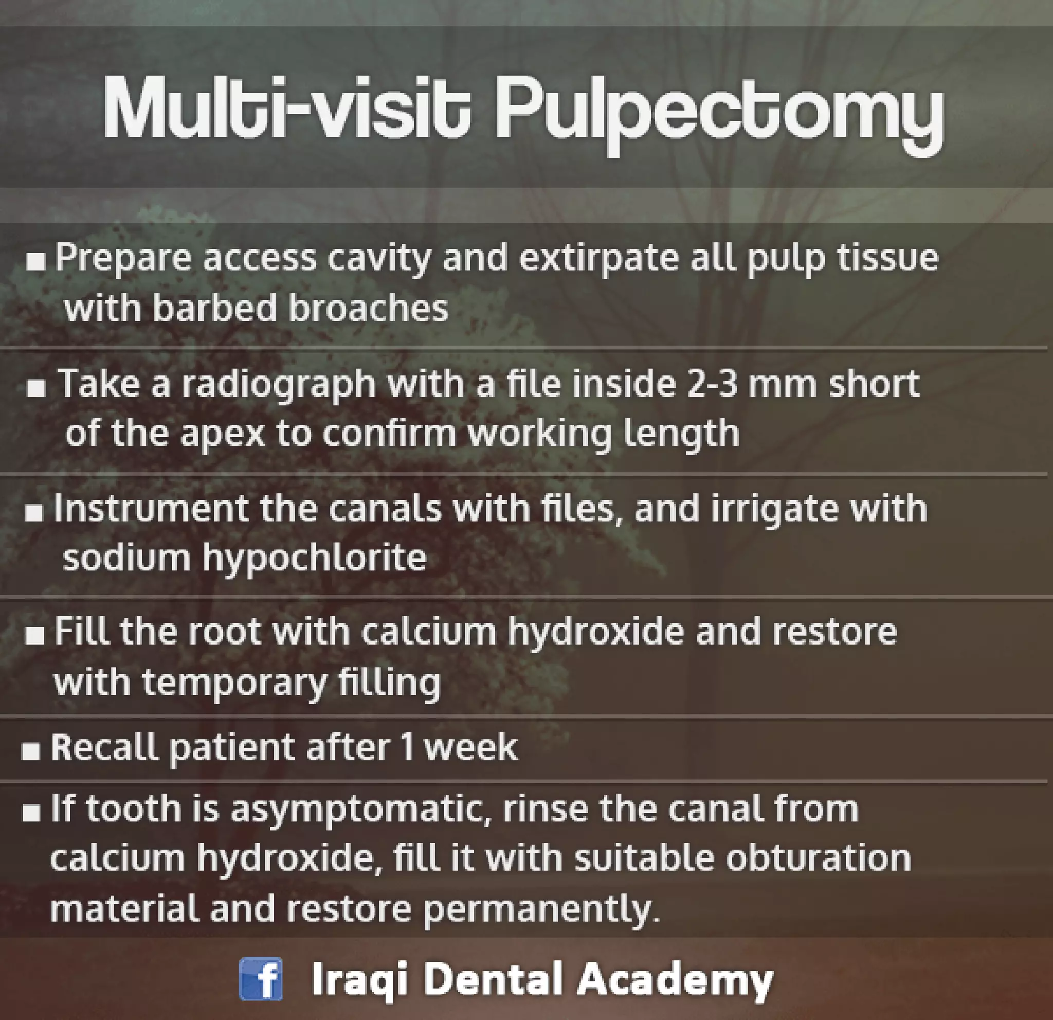 Pulpectomy Procedure Explained in brief | PDF