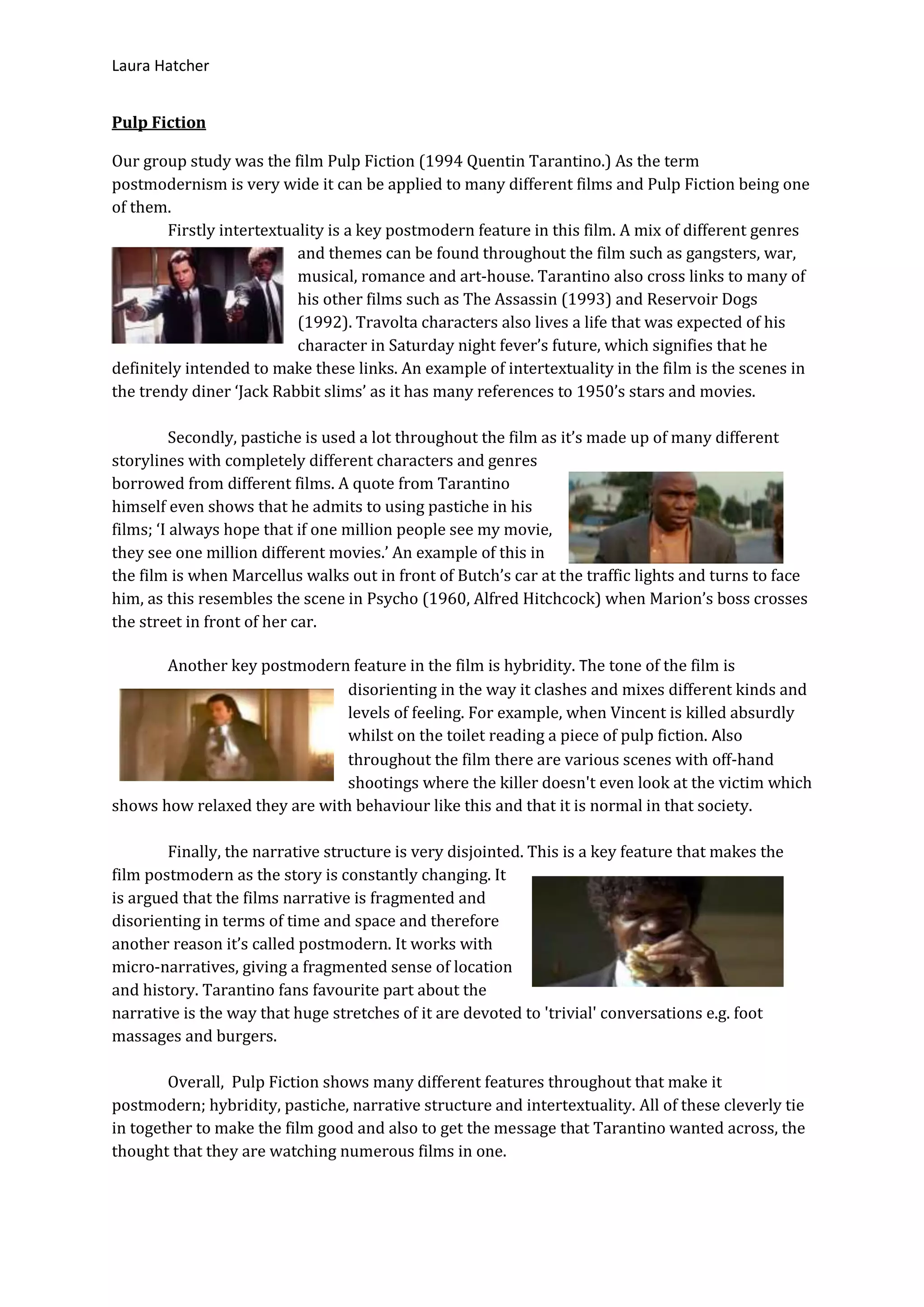 Pulp fiction | DOCX