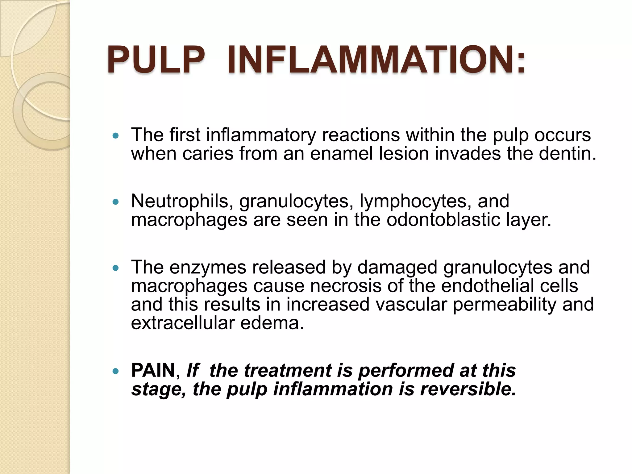 Pulp irritants and pulpal response to irritants | PPTX