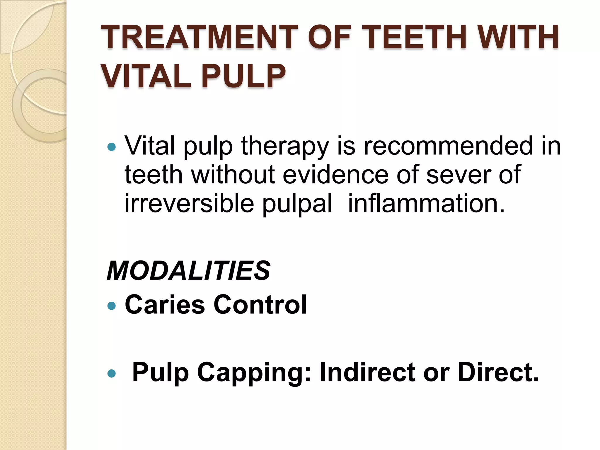 Pulp irritants and pulpal response to irritants | PPTX