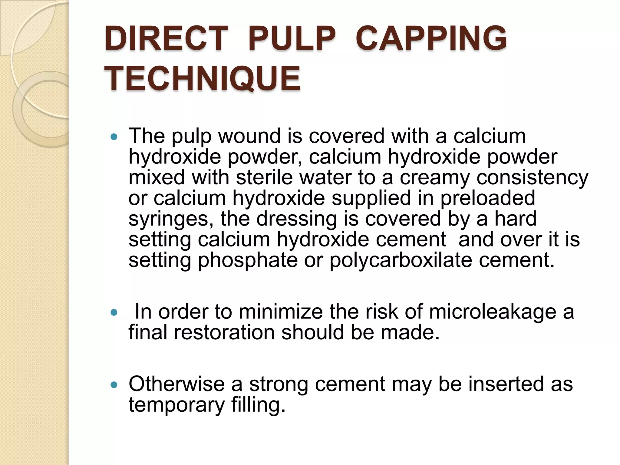 Pulp irritants and pulpal response to irritants | PPTX