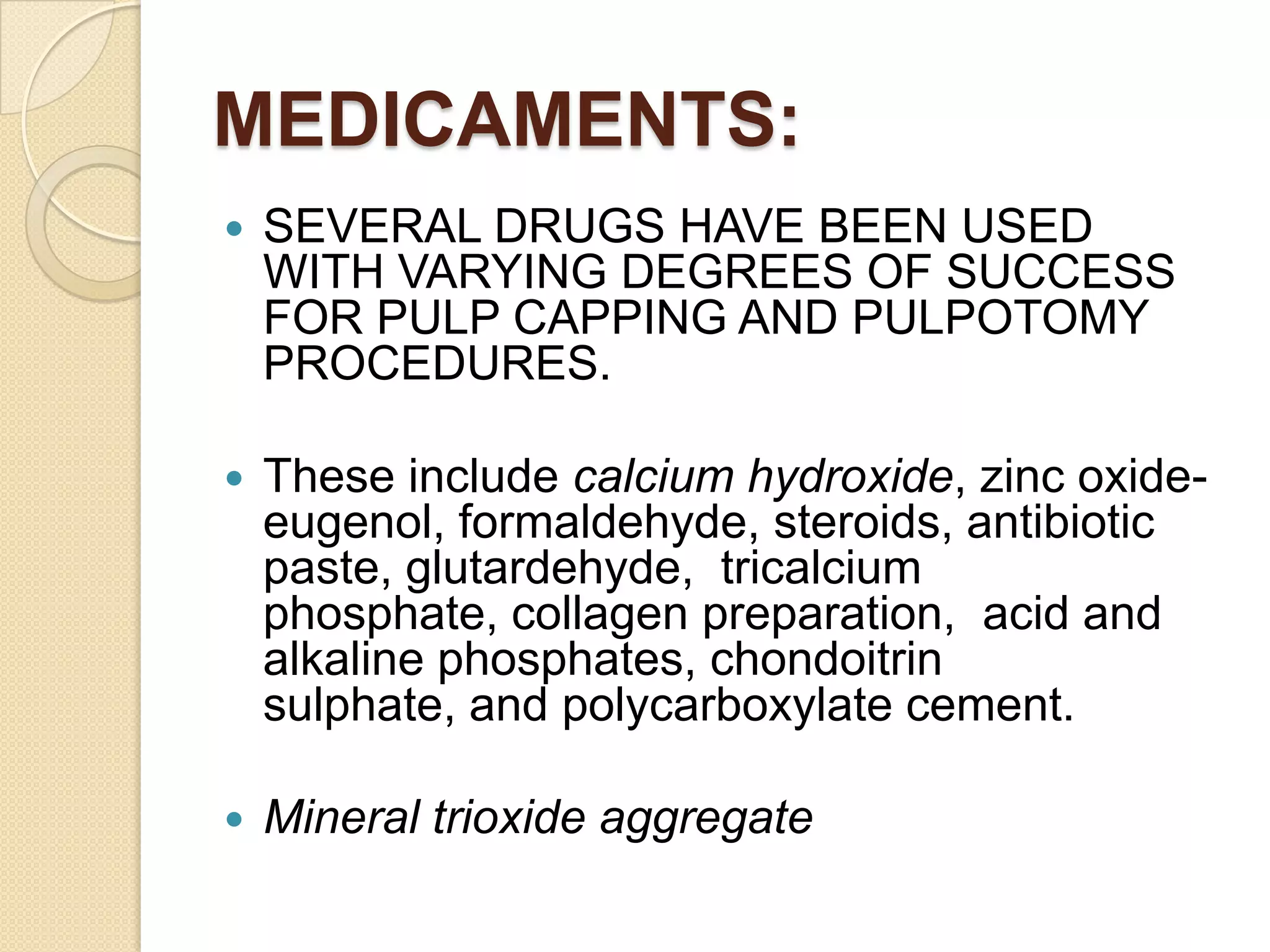 Pulp irritants and pulpal response to irritants | PPTX