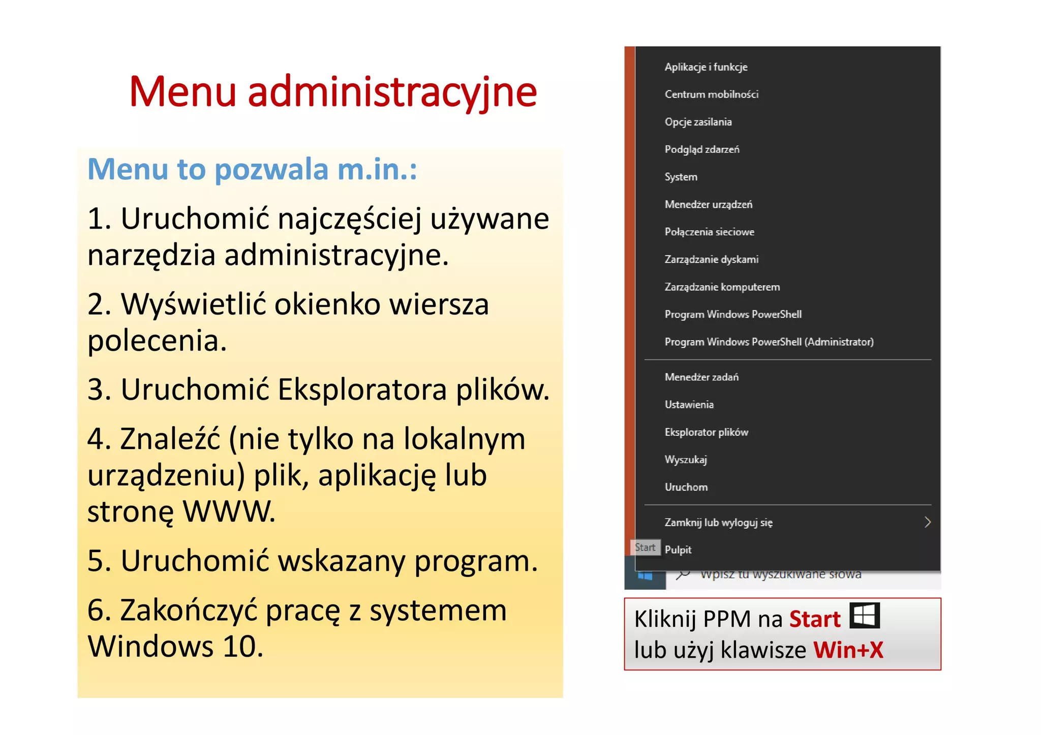 Pulpit i jego użytkowanie - Windows10 | PDF