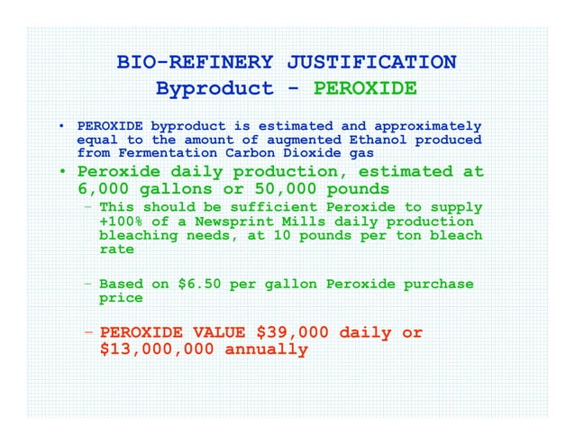 Pulp Mill Sludge Ethanol Project[1] | PDF