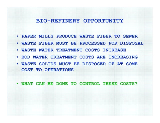 Pulp Mill Sludge Ethanol Project[1] | PDF