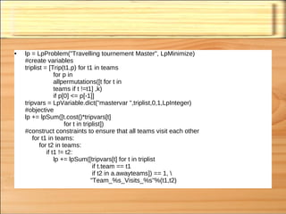 Stuart Mitchell - Pulp Optimisation | PPT