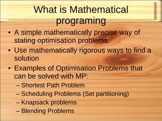 Stuart Mitchell - Pulp Optimisation | PDF | Programming Languages | Computing