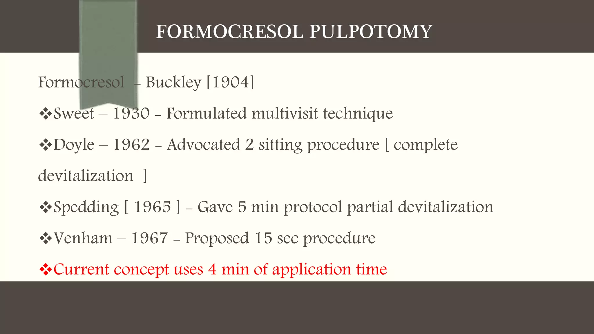 Pulpotomy | PPTX