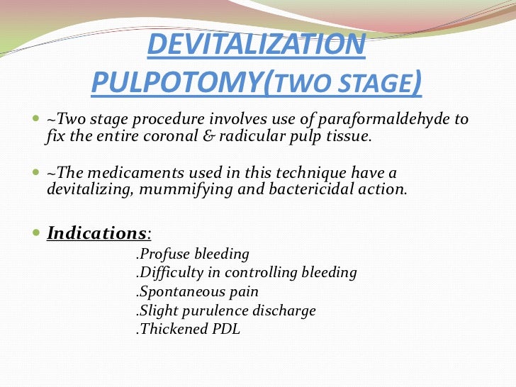 Pulpotomy