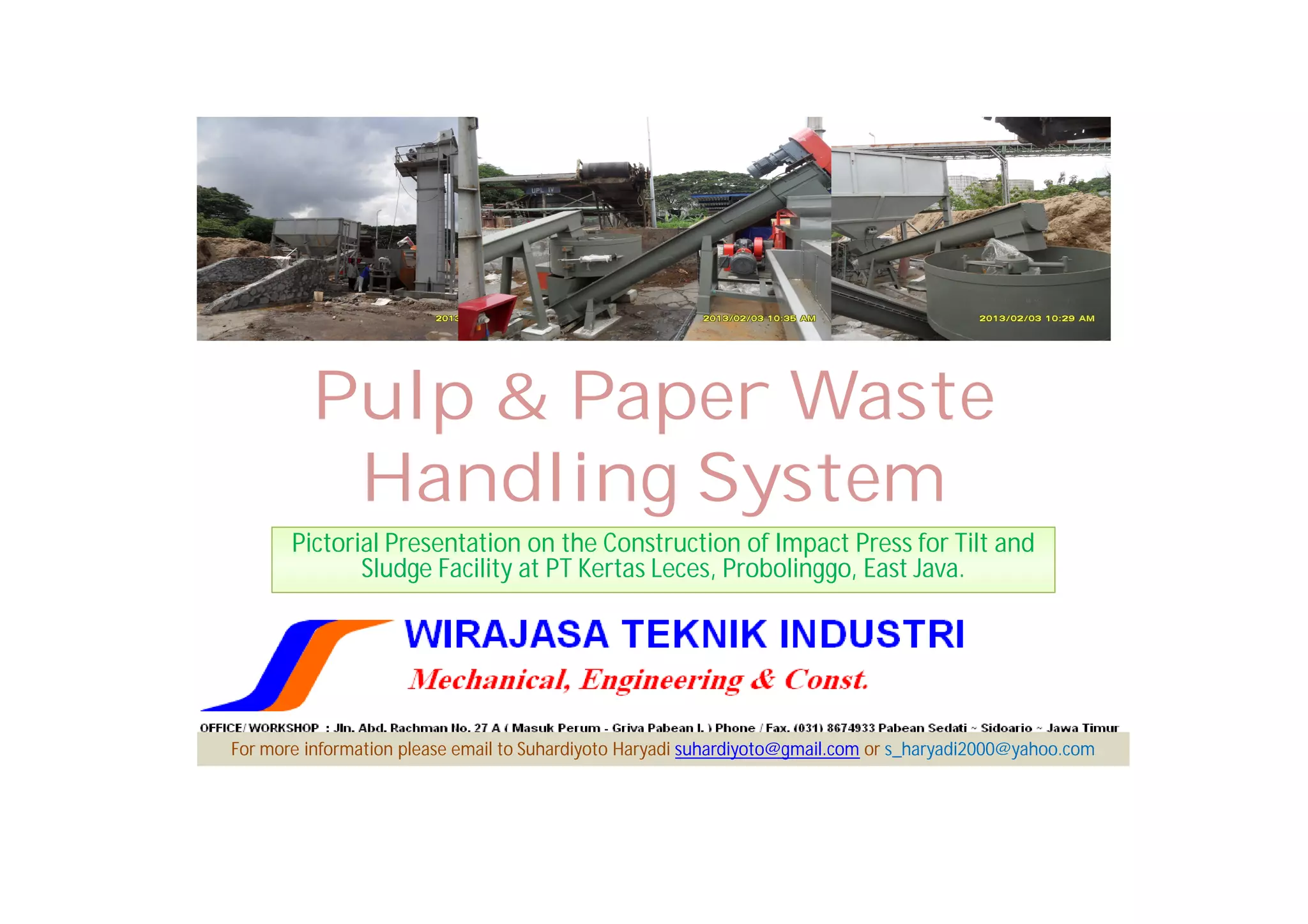 Pulp & Paper Waste Handling System | PDF