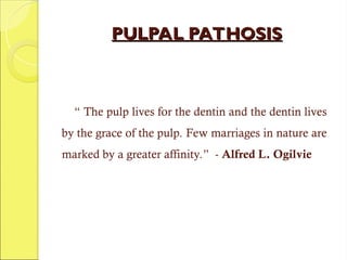 Pulp and periapical pathology presntation part 1 | PPT | Dental Health ...