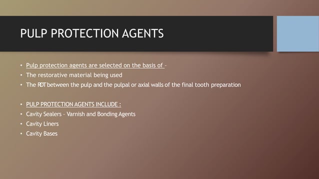 Pulp protection | PPTX