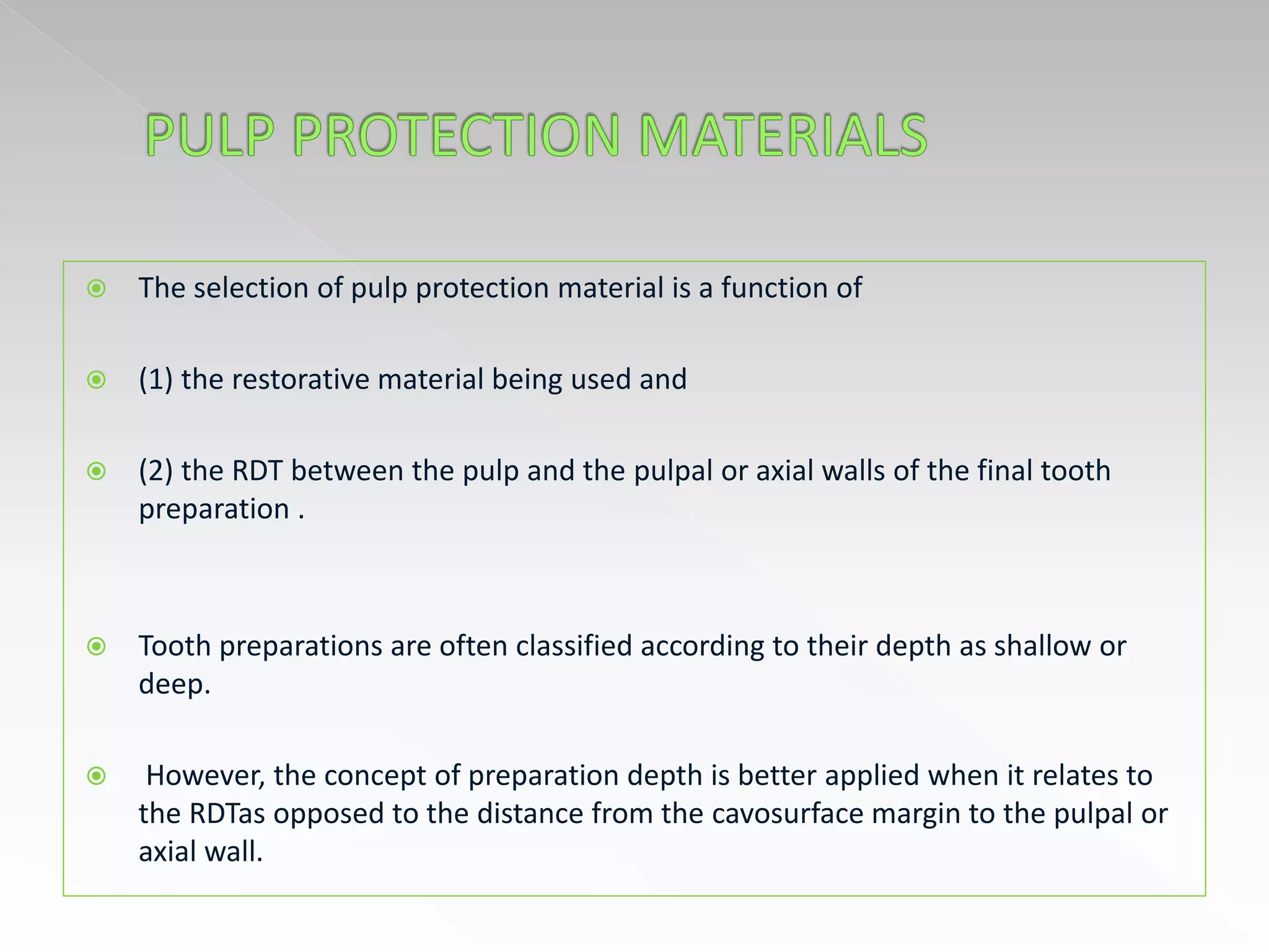 Pulp protection in operative dentistry | PPT