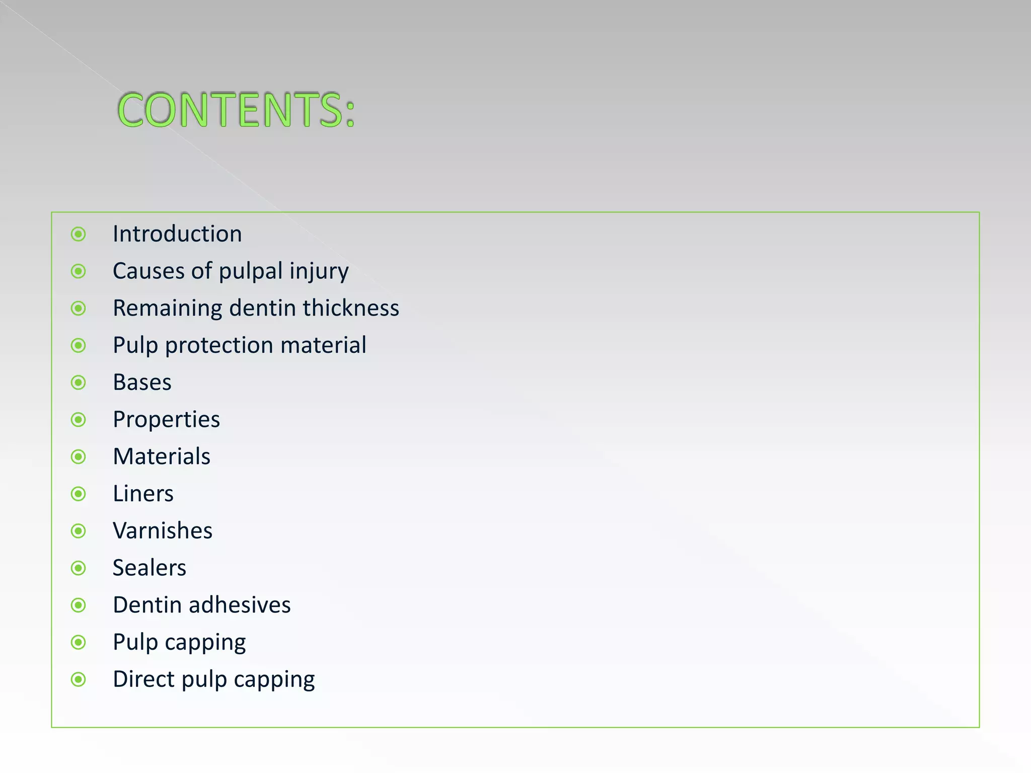 Pulp protection in operative dentistry | PPTX