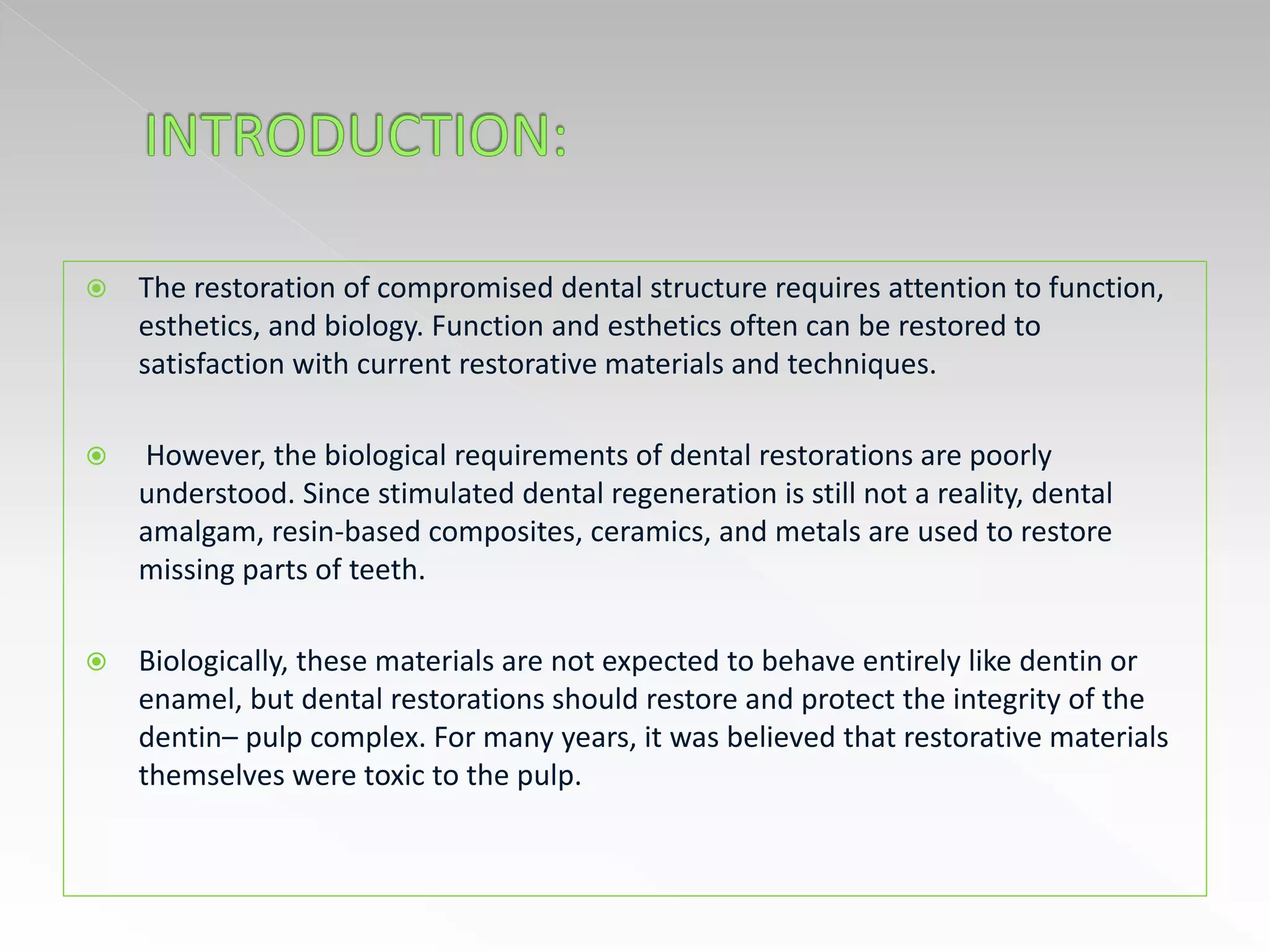 Pulp protection in operative dentistry | PPTX