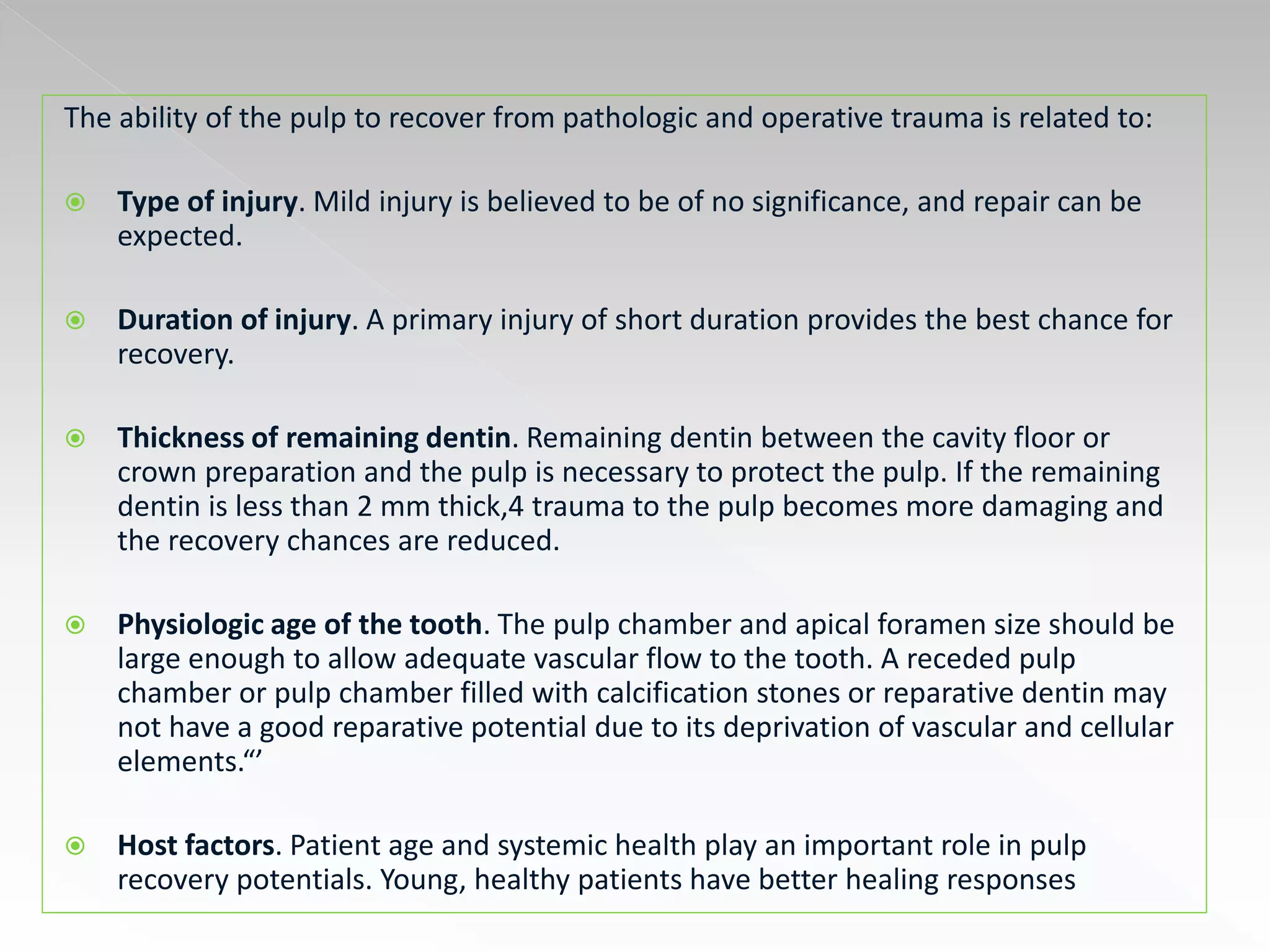 Pulp protection in operative dentistry | PPTX