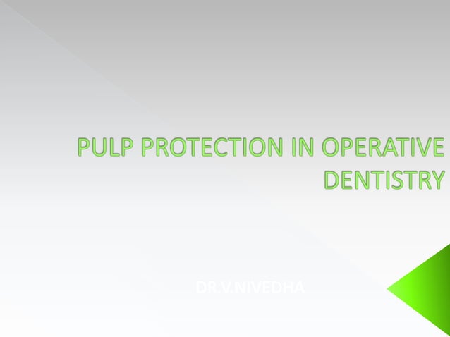 Pulp protection in operative dentistry | PPTX