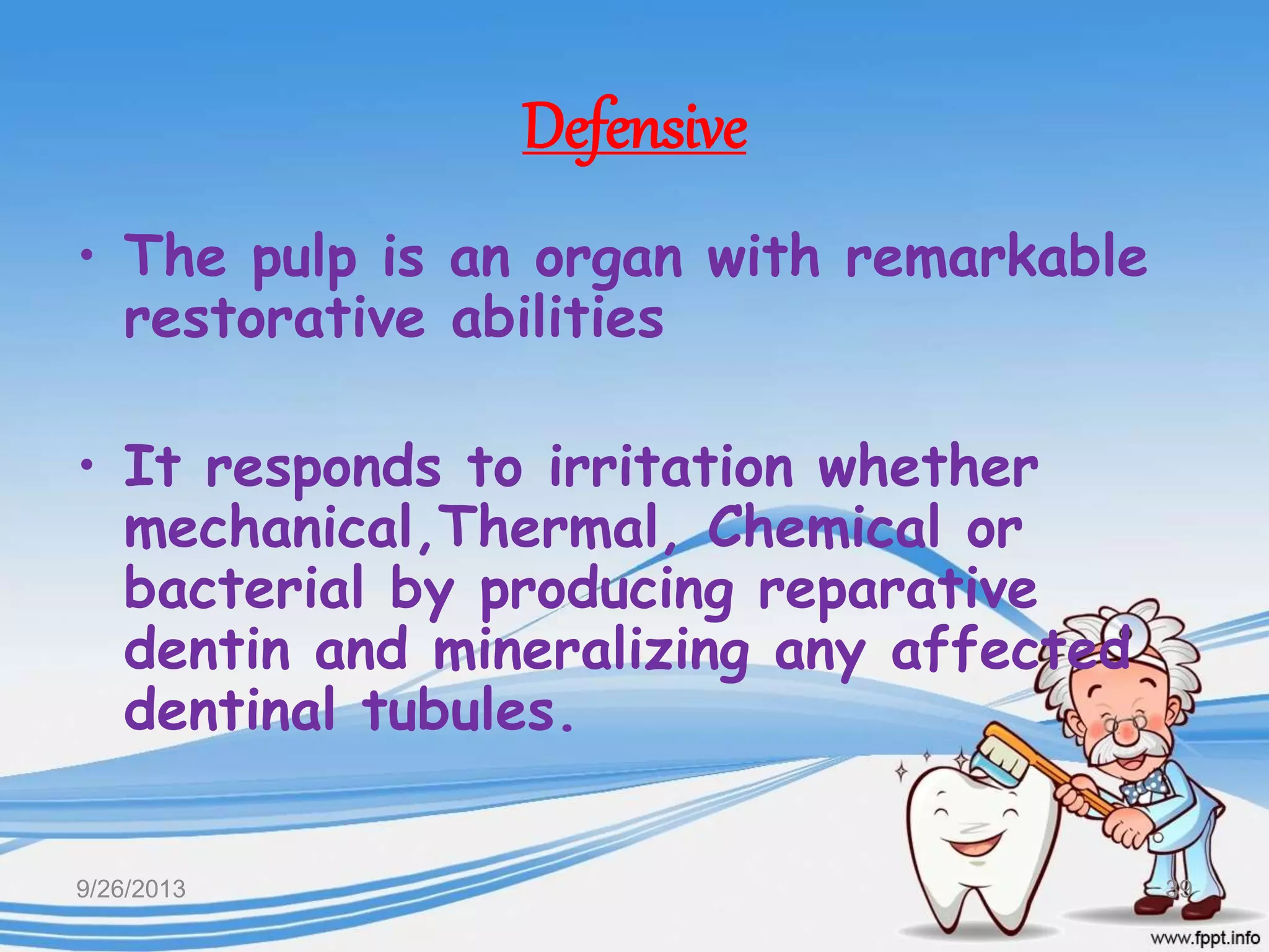 Pulp & pulpal diseases | PPTX