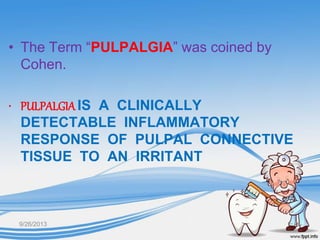 Pulp & pulpal diseases | PPTX