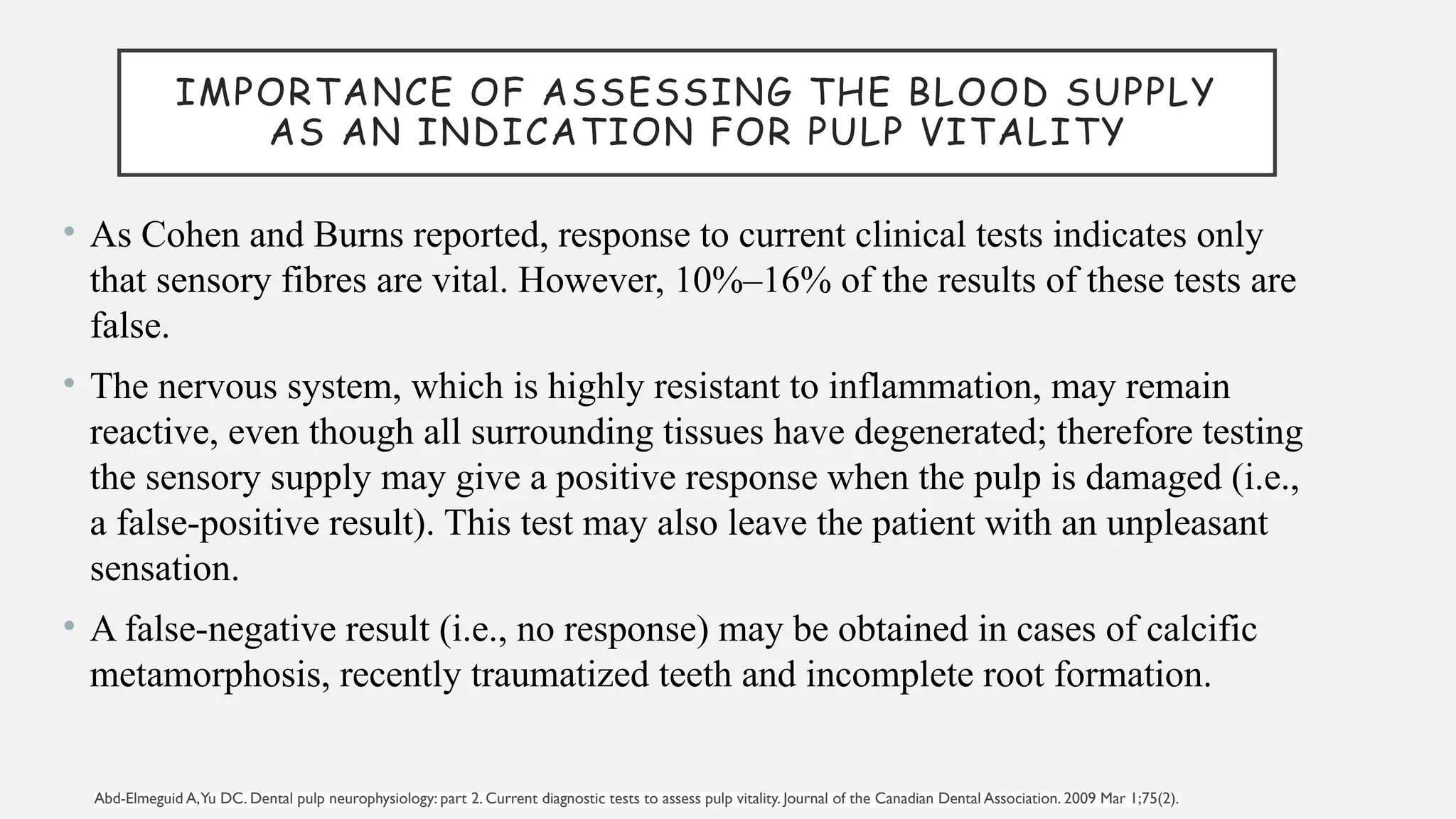 Dental Pulp Vitality Tests - Materials and Techniques | PPTX