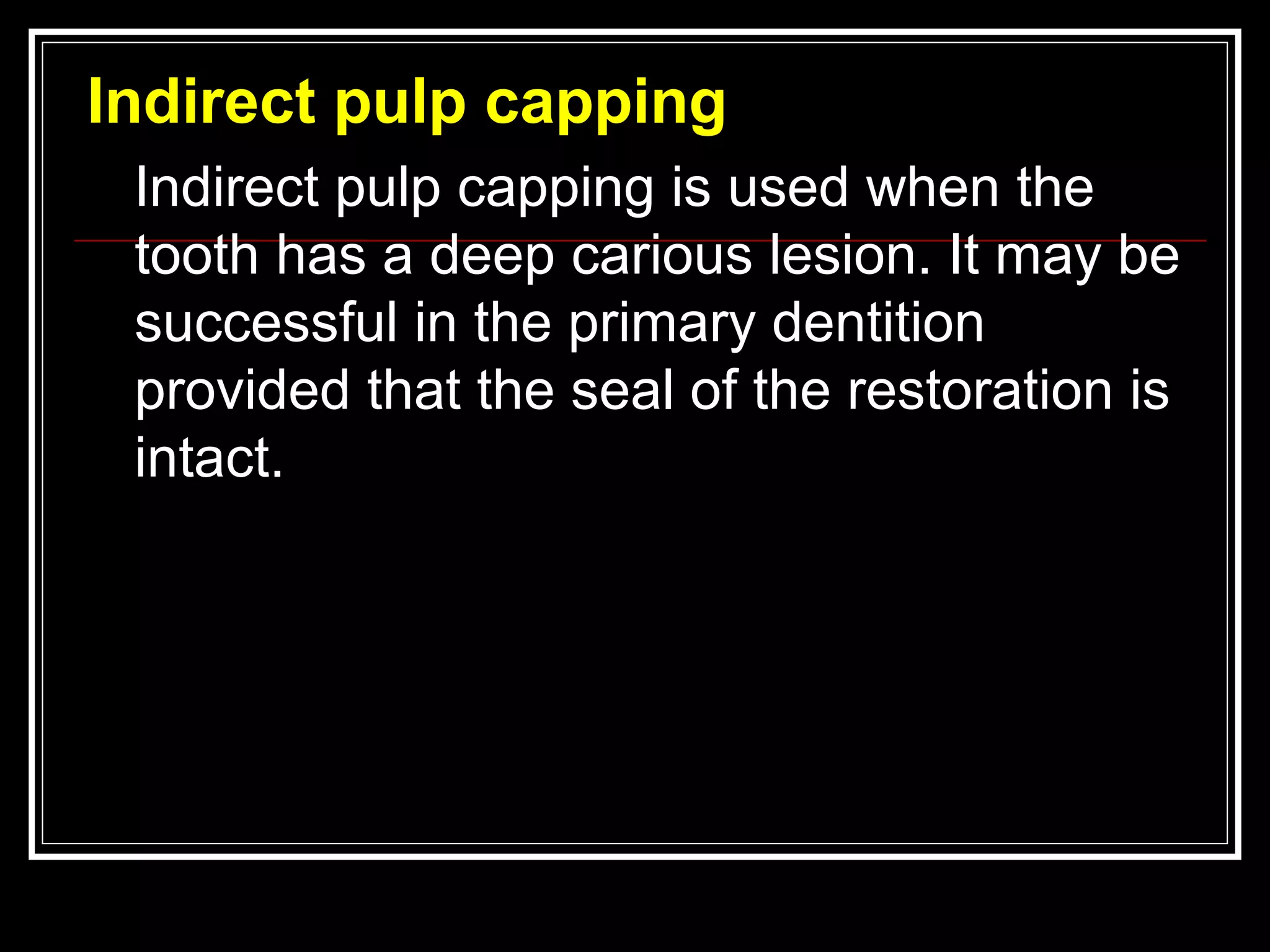Pulp therapy for primary and young teeth | PPT