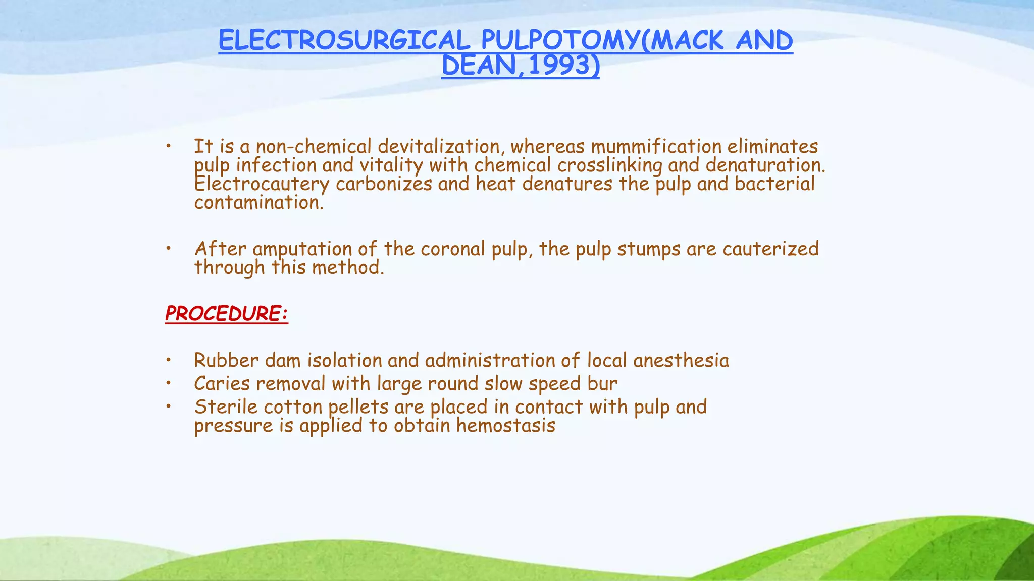 Pulp therapy in pediatric dentistry | PPTX