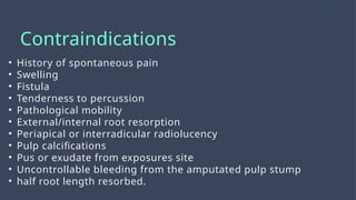 PULP therapy in primary teeth..... pptx | PPTX