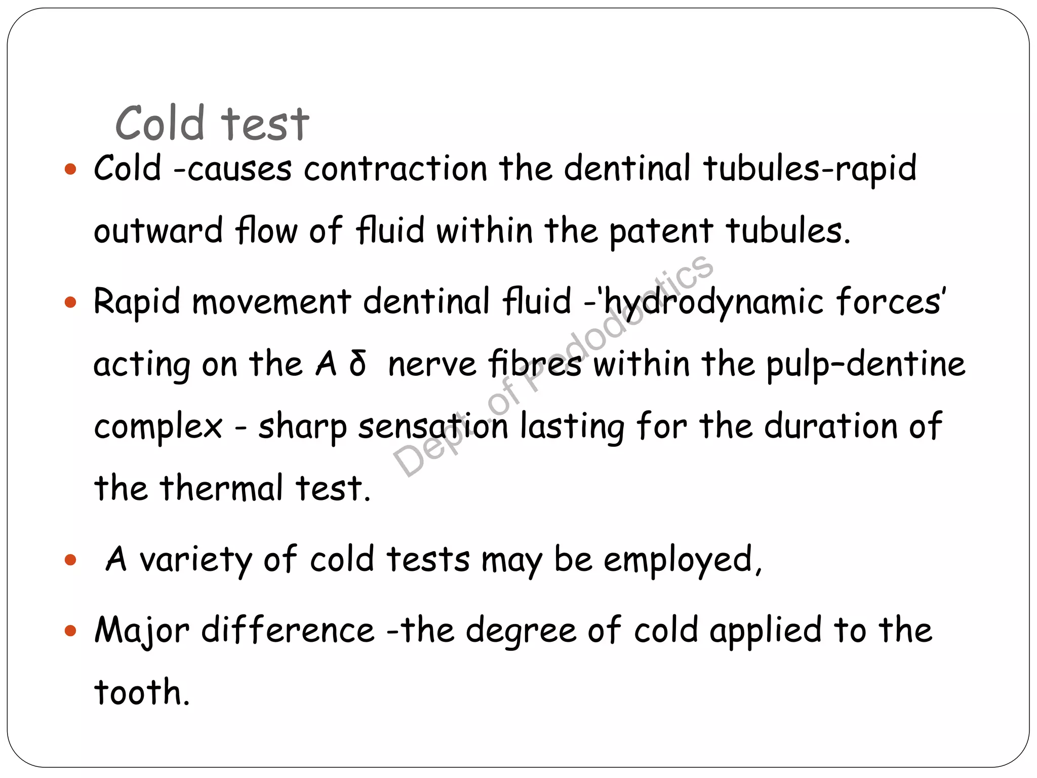 Pulp vitality test new | PPT
