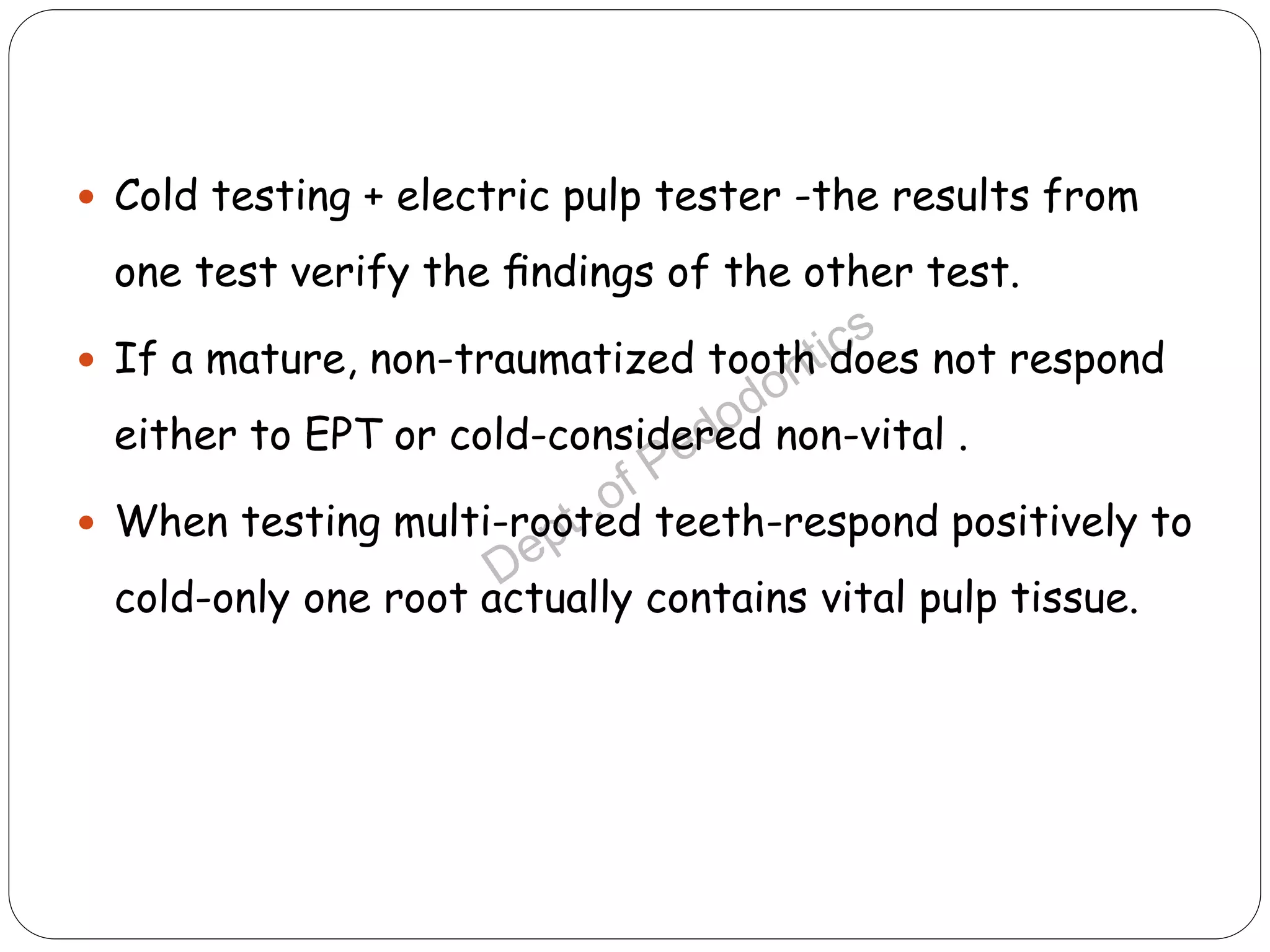 Pulp vitality test new | PPT