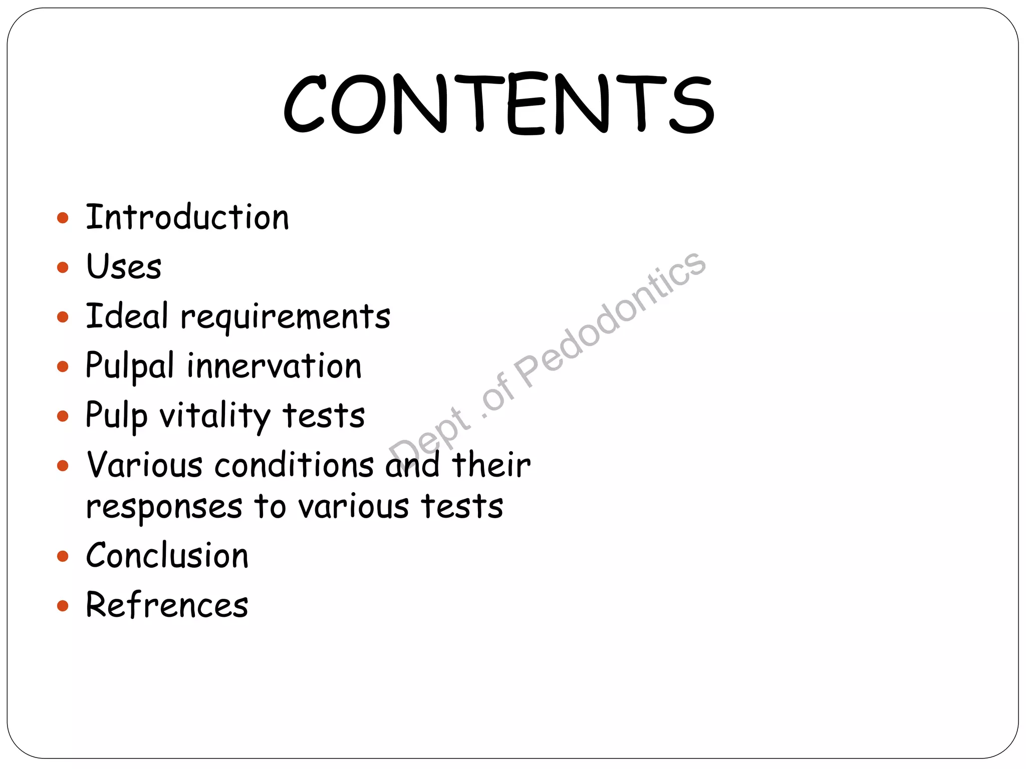 Pulp vitality test new | PPT