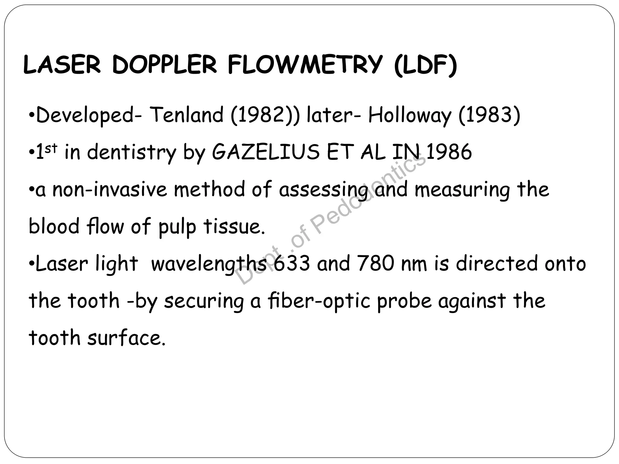 Pulp vitality test new | PPT | Dental Health | Diseases and Conditions