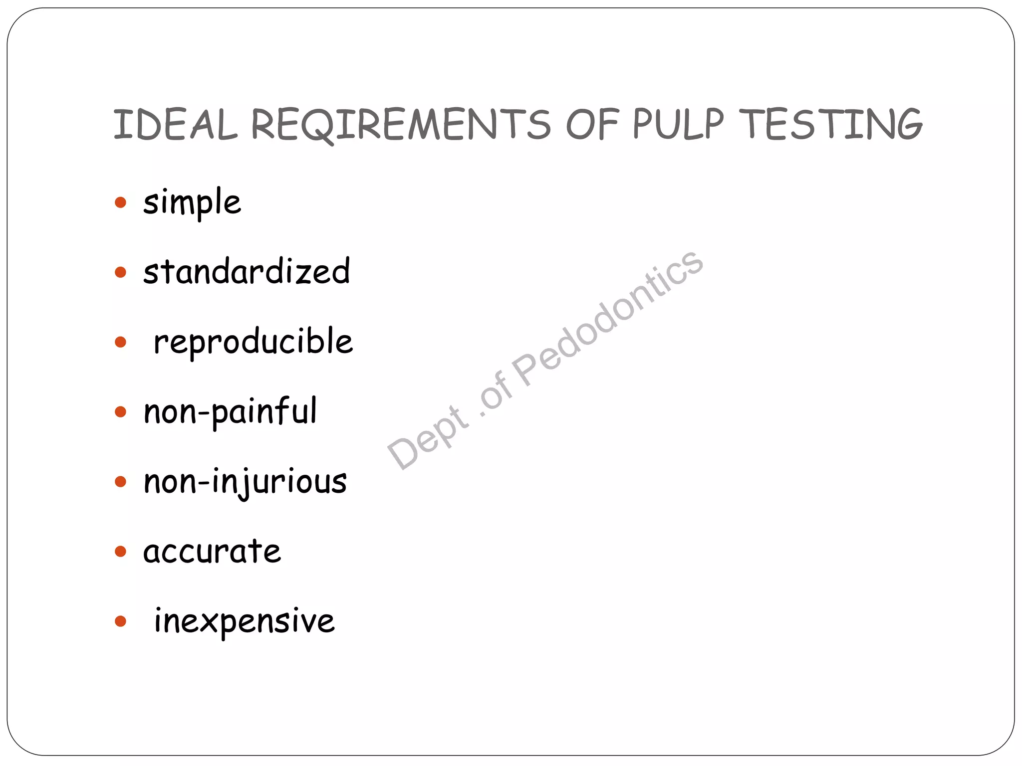 Pulp vitality test new | PPT