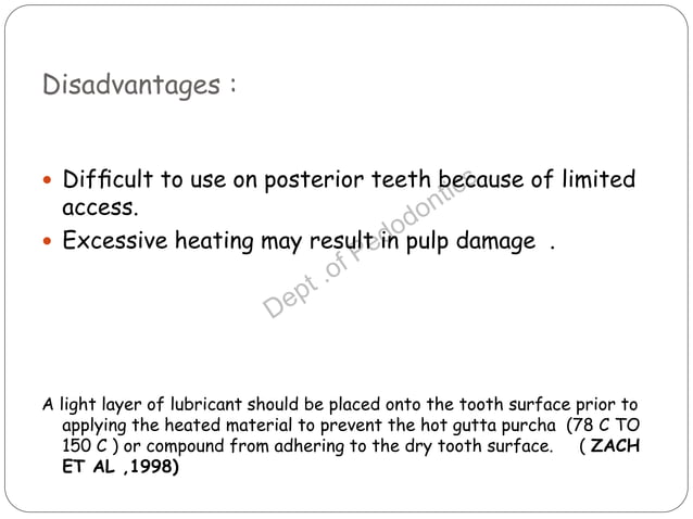 Pulp vitality test new | PPT | Dental Health | Diseases and Conditions