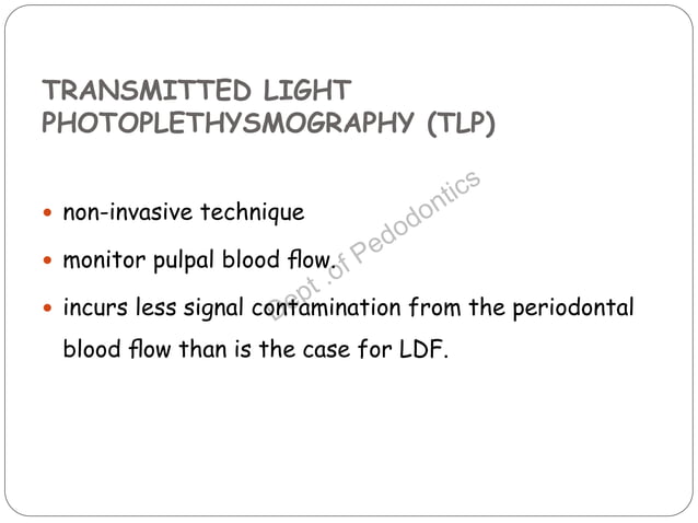 Pulp vitality test new | PPT | Dental Health | Diseases and Conditions