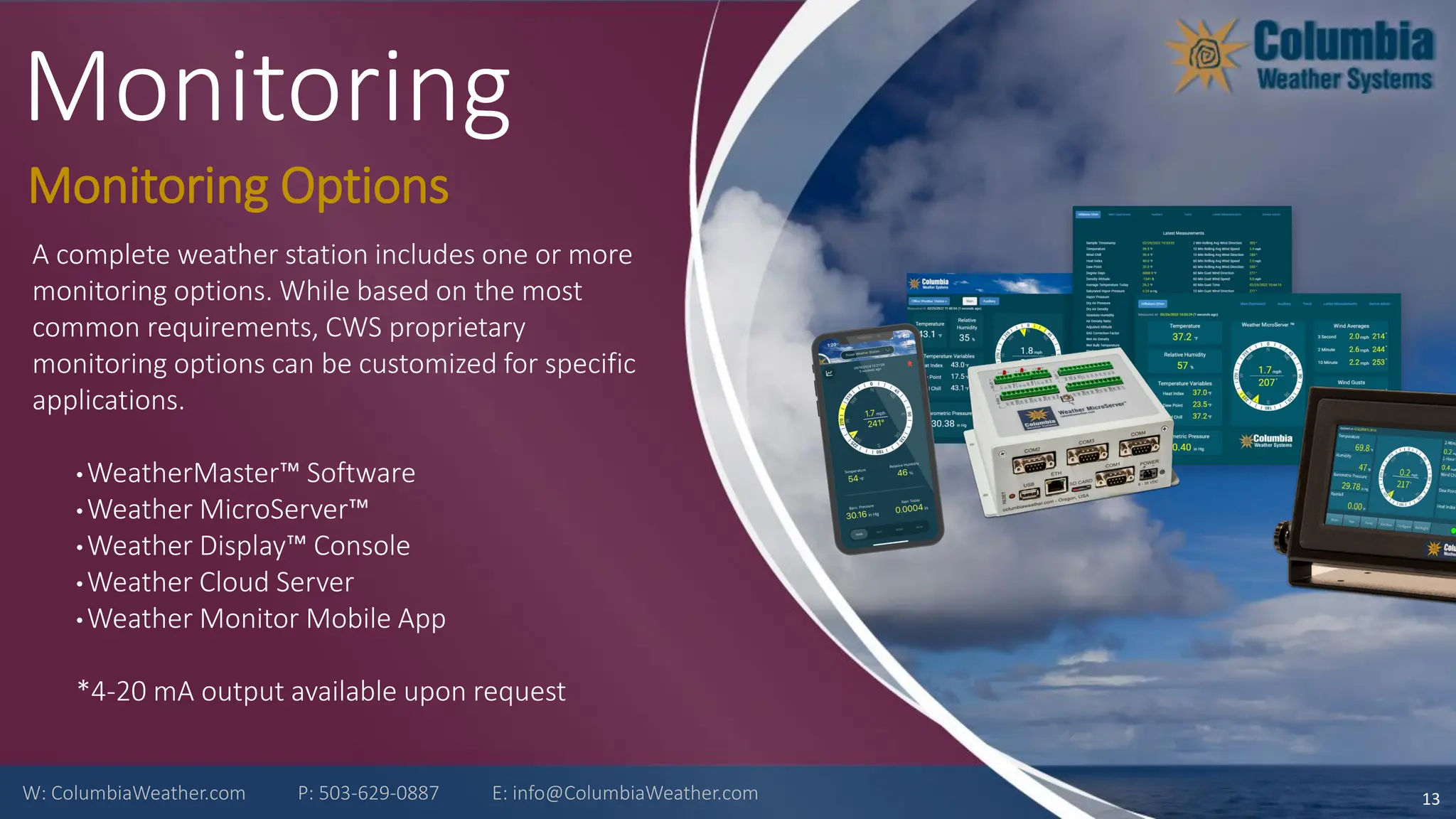 User Guide: Pulsar™ Weather Station (Columbia Weather Systems) | PDF