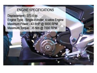 Bajaj Pulsar CS 400 Features and Specifications | ODP