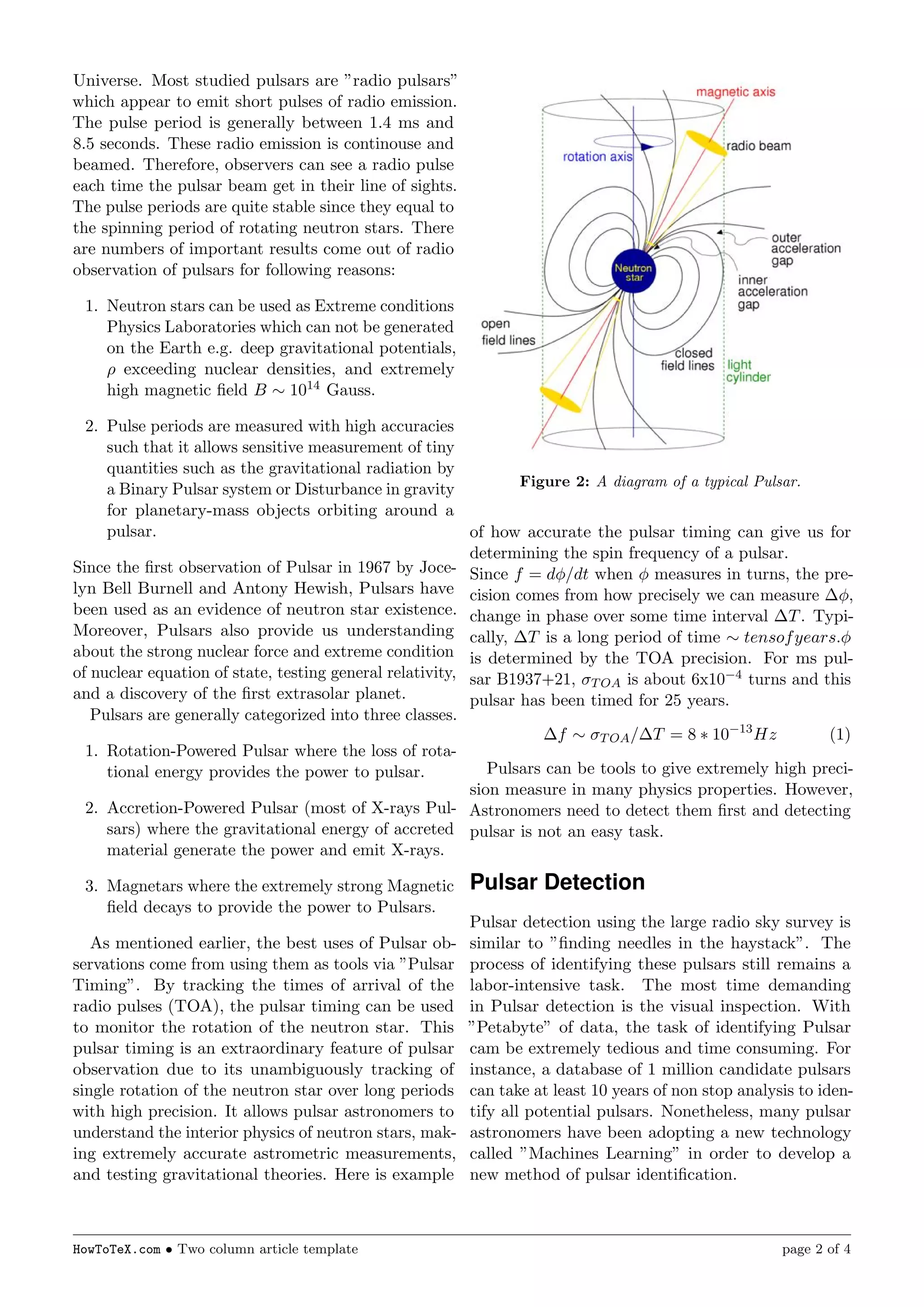 Pulsardetection | PDF | Physics | Science