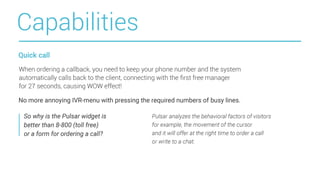 Callback smart widget | PPT