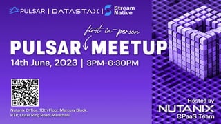 Apache Pulsar Design Choices and use-cases | PPT