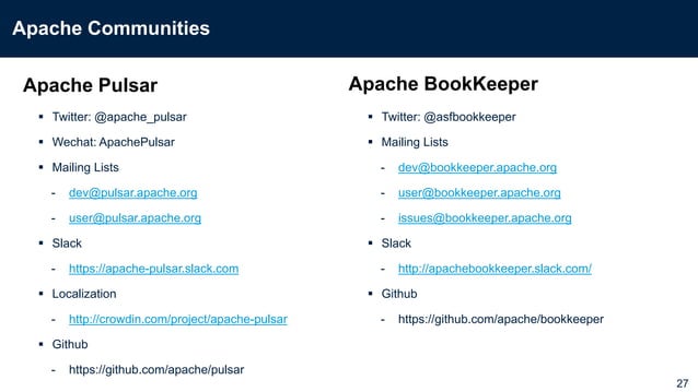 Apache Pulsar as a Dual Stream / Batch Processor | PPT