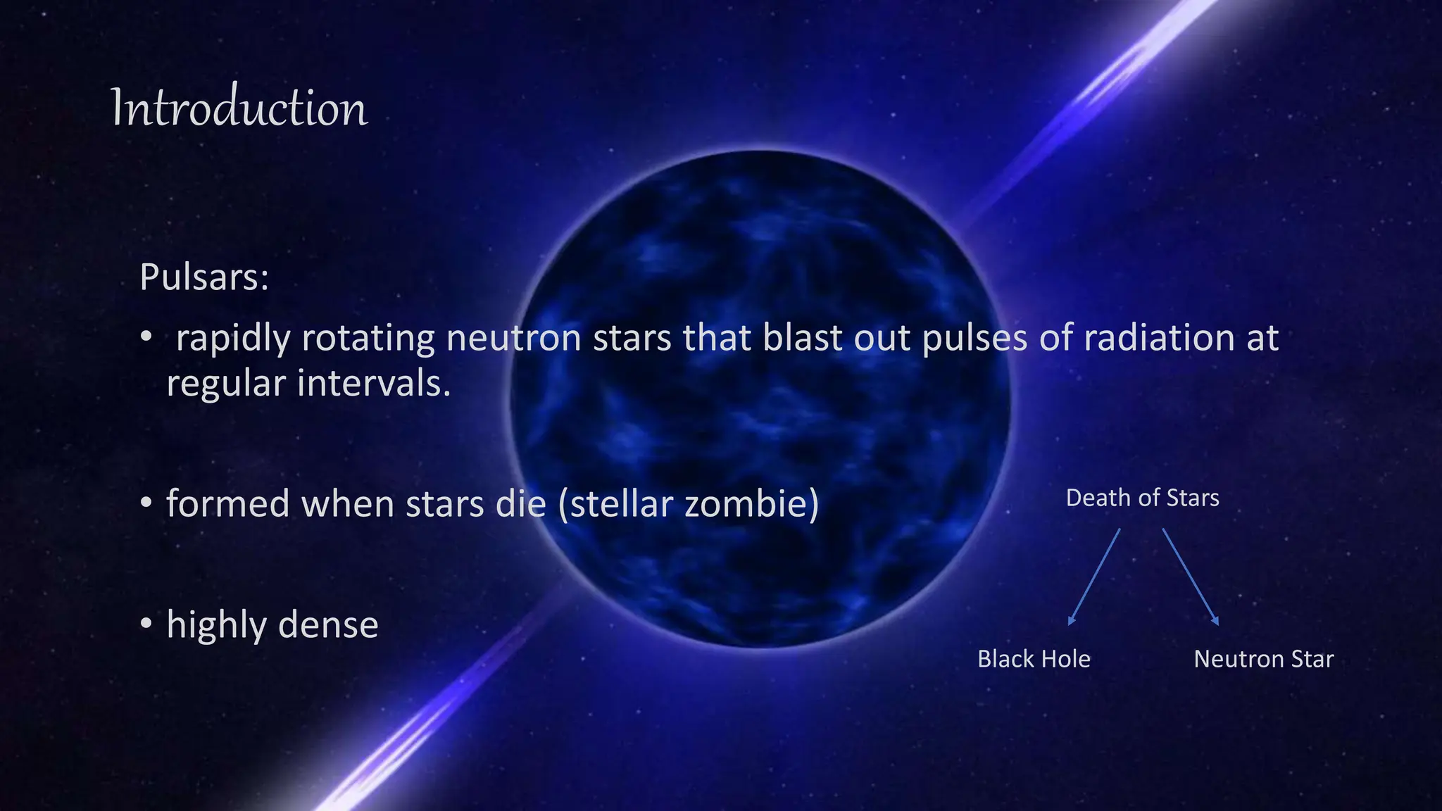 PULSARS: The Rapidly Rotating Neutron Stars | PPTX