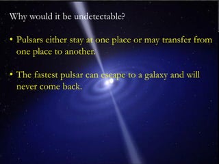 Pulsars and black hole | PDF