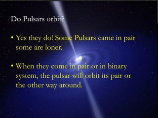 Pulsars and black hole | PDF