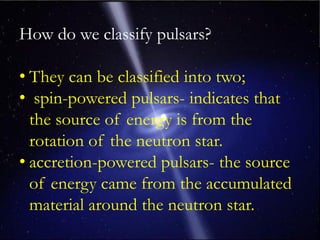 Pulsars and black hole | PDF