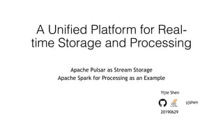 A Unified Platform for Real-time Storage and Processing | PPT