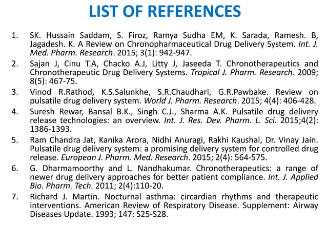 Pulsatile drug delivery system of salbutamol sulphate | PPTX
