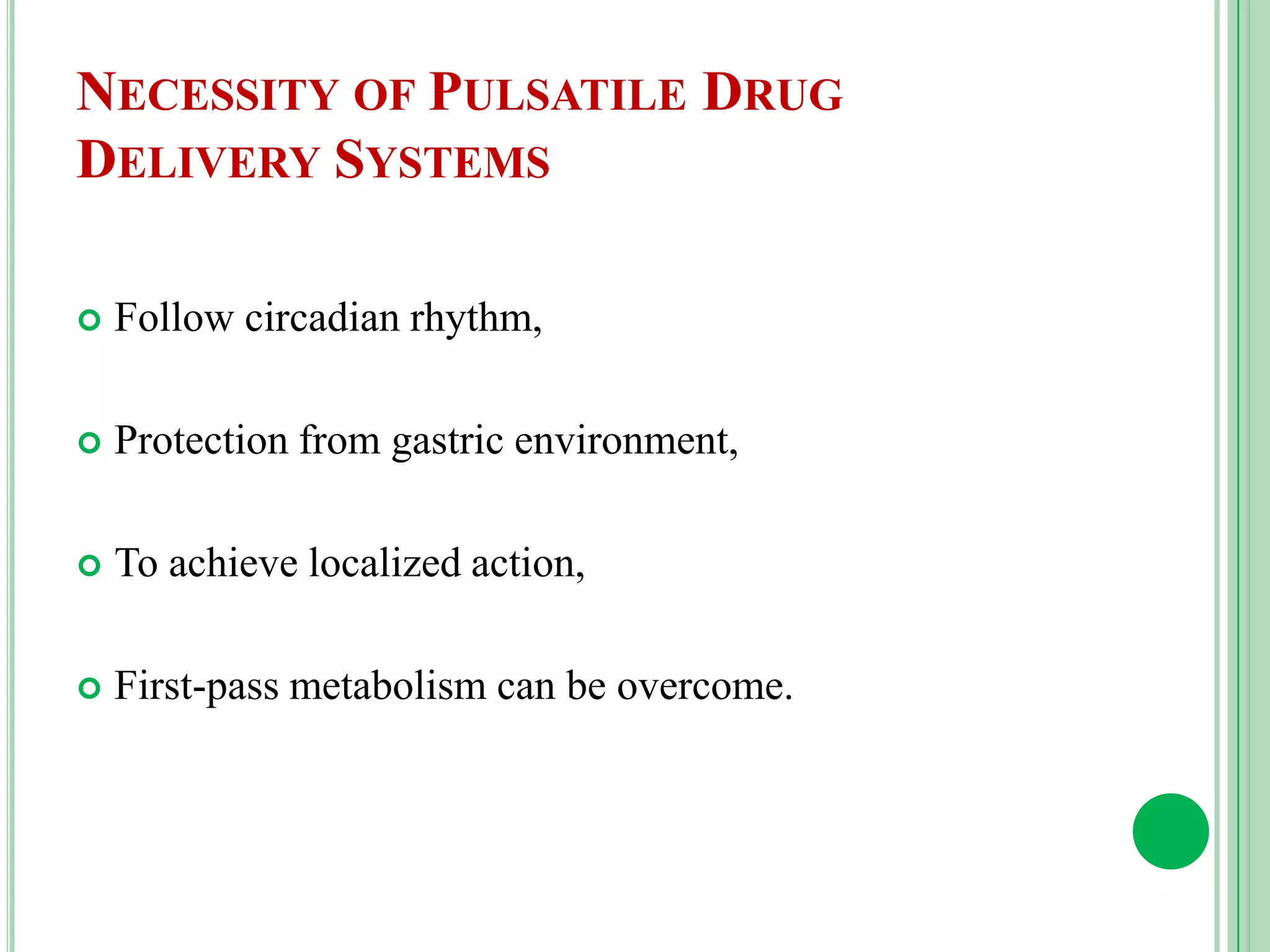 Pulsatile Drug Delivery System [ppt] Pptx