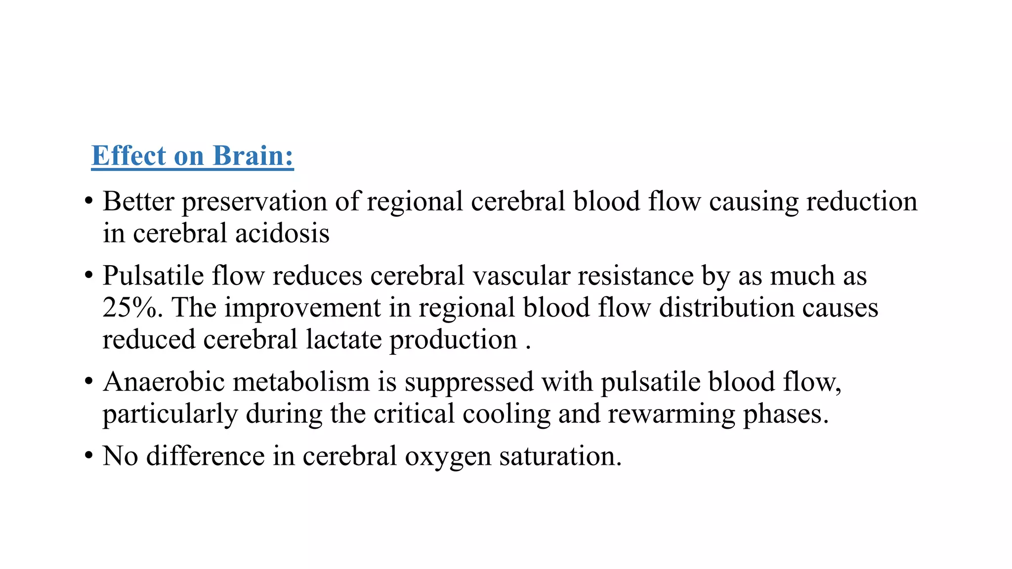 Pulsatile vs non pulsatile perfusion | PPTX
