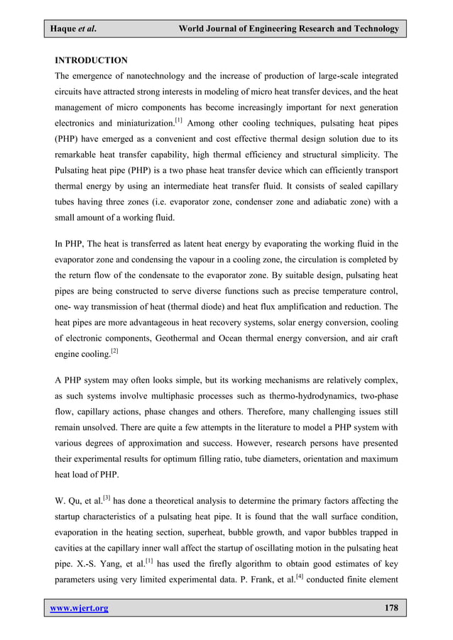 PARAMETRIC OPTIMIZATION OF PULSATING HEAT PIPE BY TAGUCHI METHOD | PDF