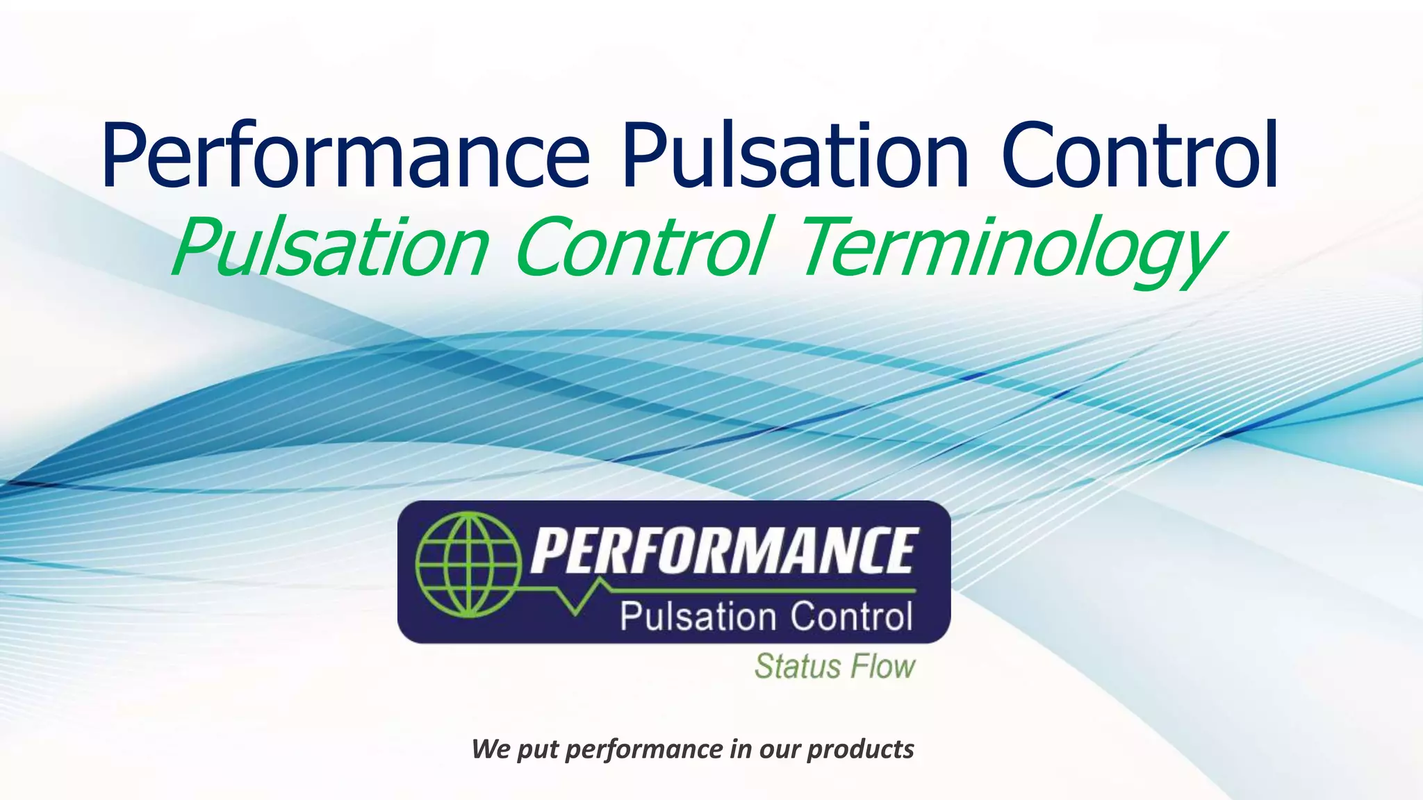 Pulsation Control Terminology | PPTX
